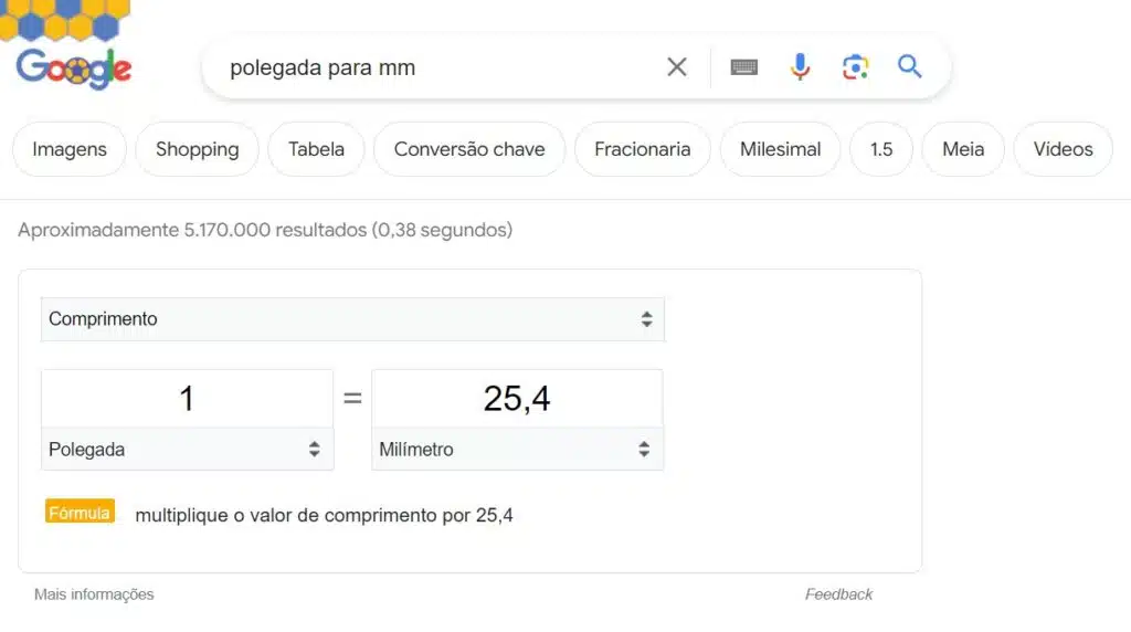 Milímetros x polegadas: cálculos de conversão +tabela Bônus.